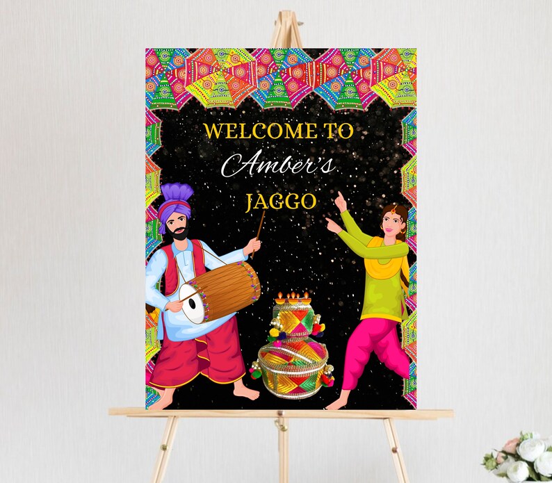Editable Jaggo Welcome Signs Punjabi Wedding Jaggo Decor - Etsy Canada