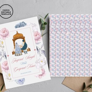 Editable Sikh Wedding Invitation Card Bundle All in One, Paath Invite ...