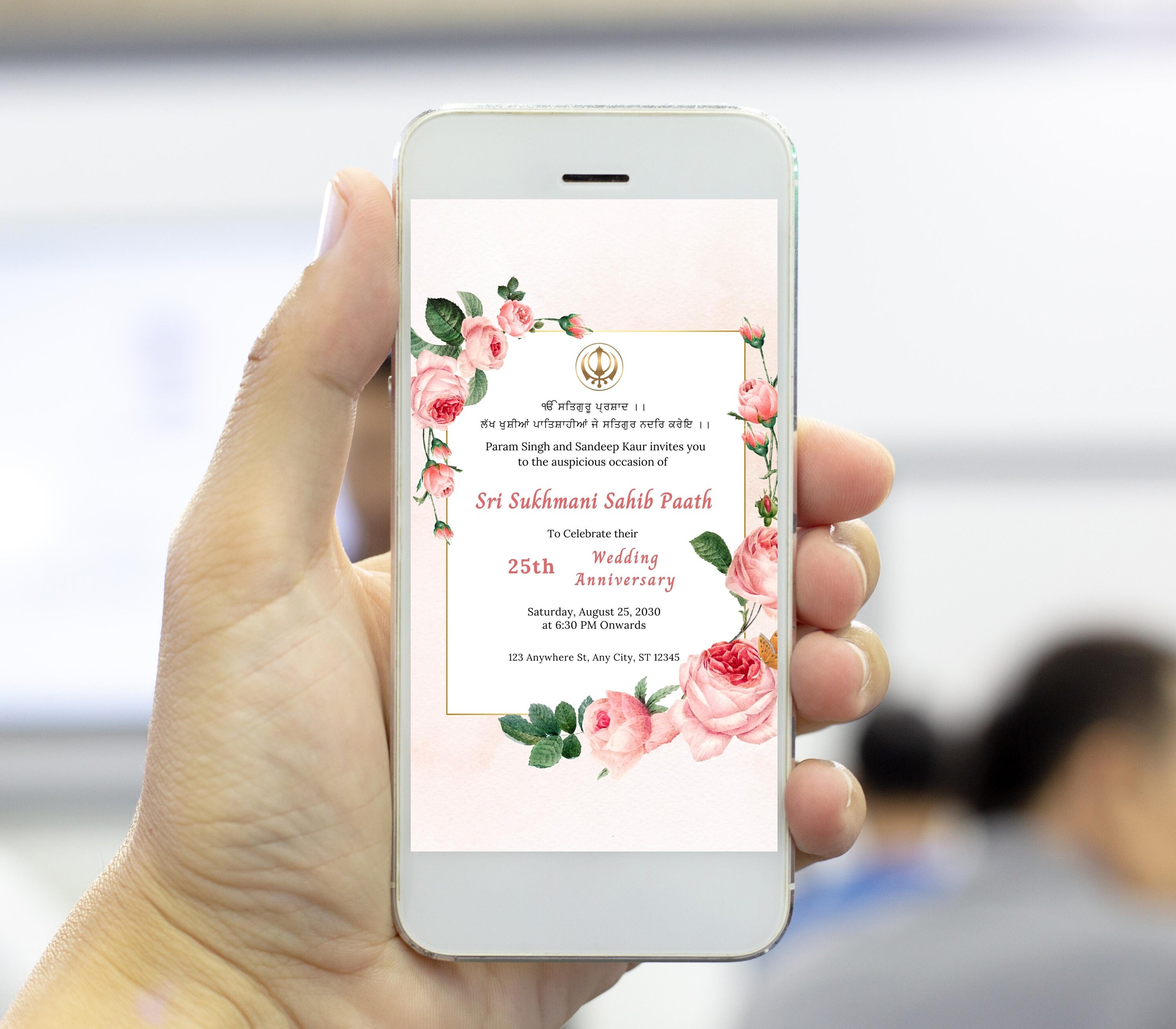 Editable Sukhmani Sahib Path Invitation Sukhmani Sahib Path - Etsy