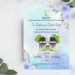 Latest Sukhmani Sahib Path Invitation New House, Sukhmani Sahib Path ...