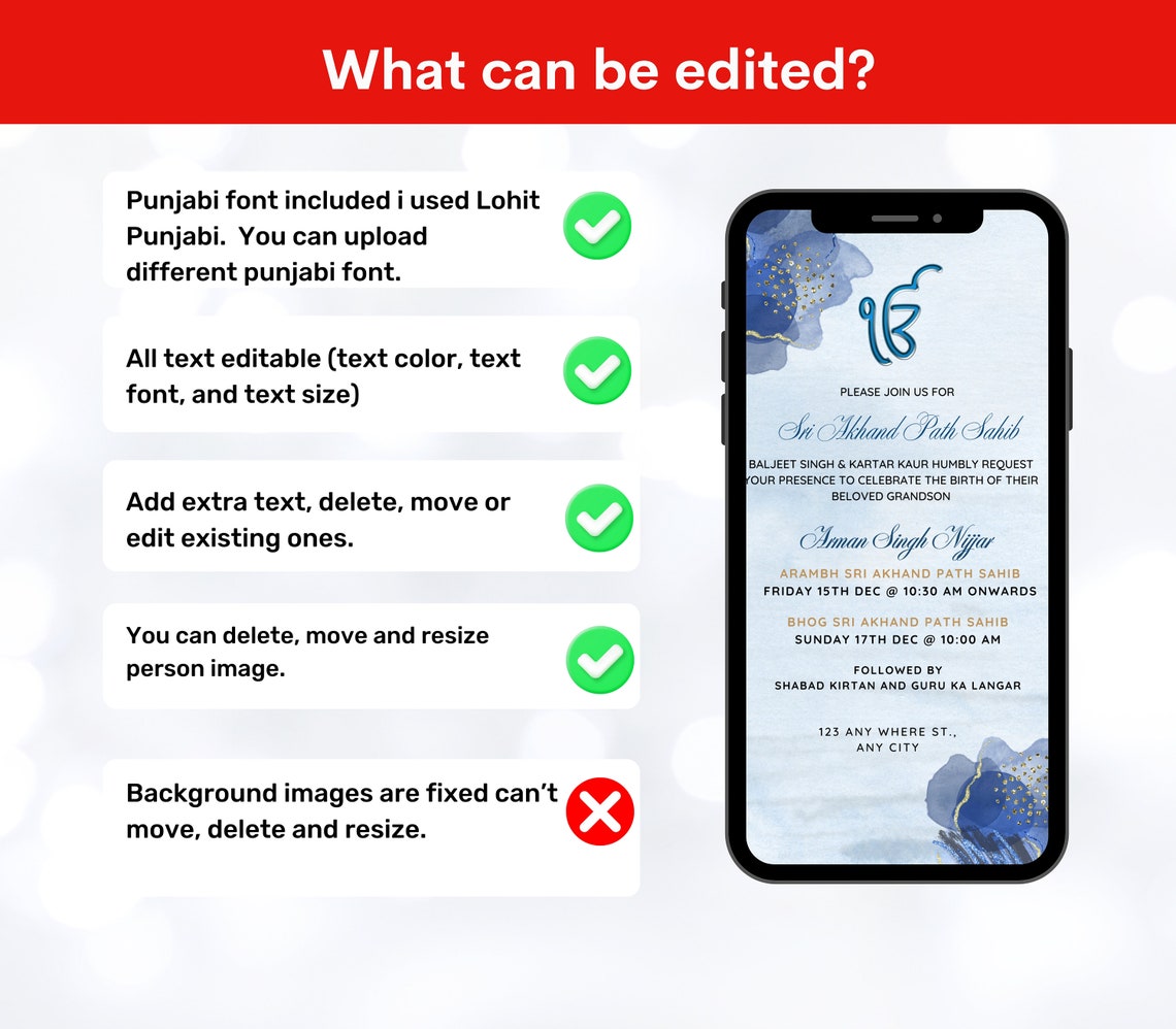 Editable Akhand Path Invitation, Sukhmani Sahib Path Invitation ...