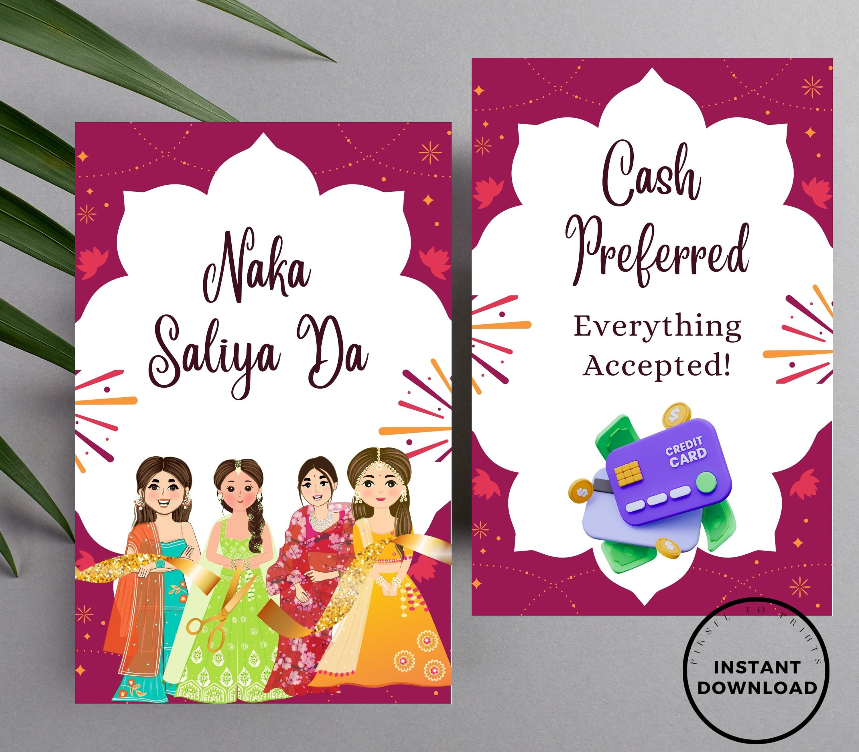 Doli Sign Bundle Ribbon Ceremony Sign Bridal Party Signage No Entry ...