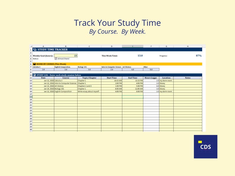 Student Planner 2026 | College Grade Tracker & GPA Calculator ...