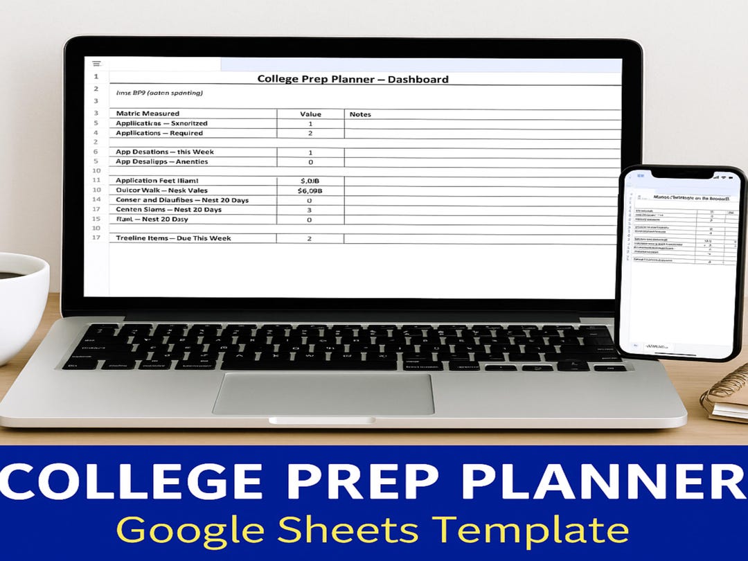 College Prep Planner | Application & Scholarship Tracker for Google ...