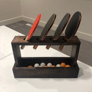 Wooden Ping Pong Holder - Etsy