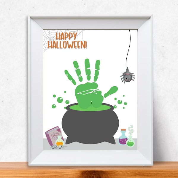 Halloween Handprint Craft - Etsy