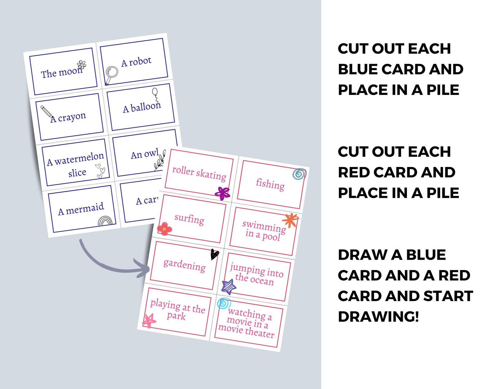 Drawing Prompts for Kids, Drawing Activity, Creative Drawing Ideas ...
