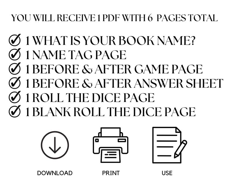 Book Club Games Bundle, What is Your Book Name, Book Club Party, Book ...