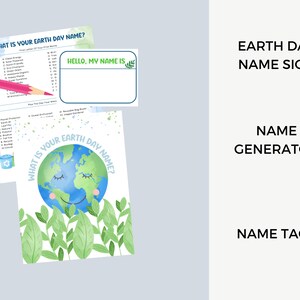 Earth Day Printable, What is Your Earth Day Name, Earth Day Games ...