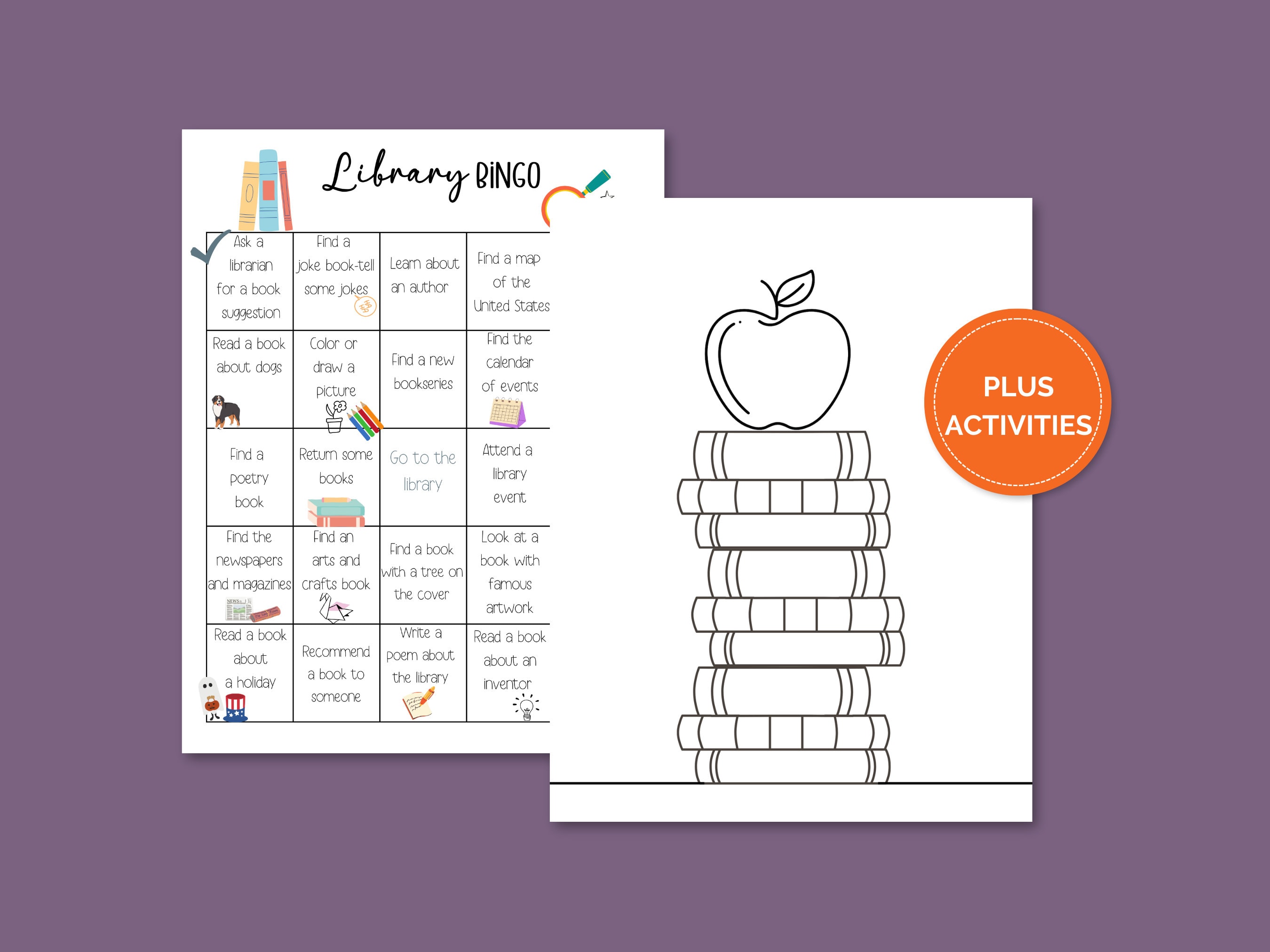 Elementary Library, Library Printables, Library Scavenger Hunt, Library ...