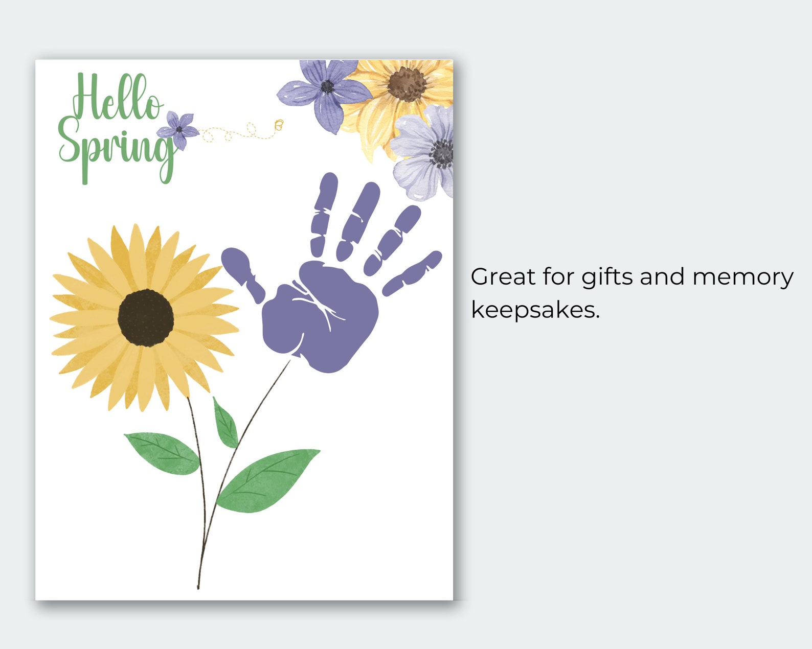 Spring Handprint Art, Flower Handprint Art, Spring Preschool Art ...