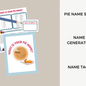 Family Picnic Game, Pie Name Generator Game, What is Your Pie Name ...
