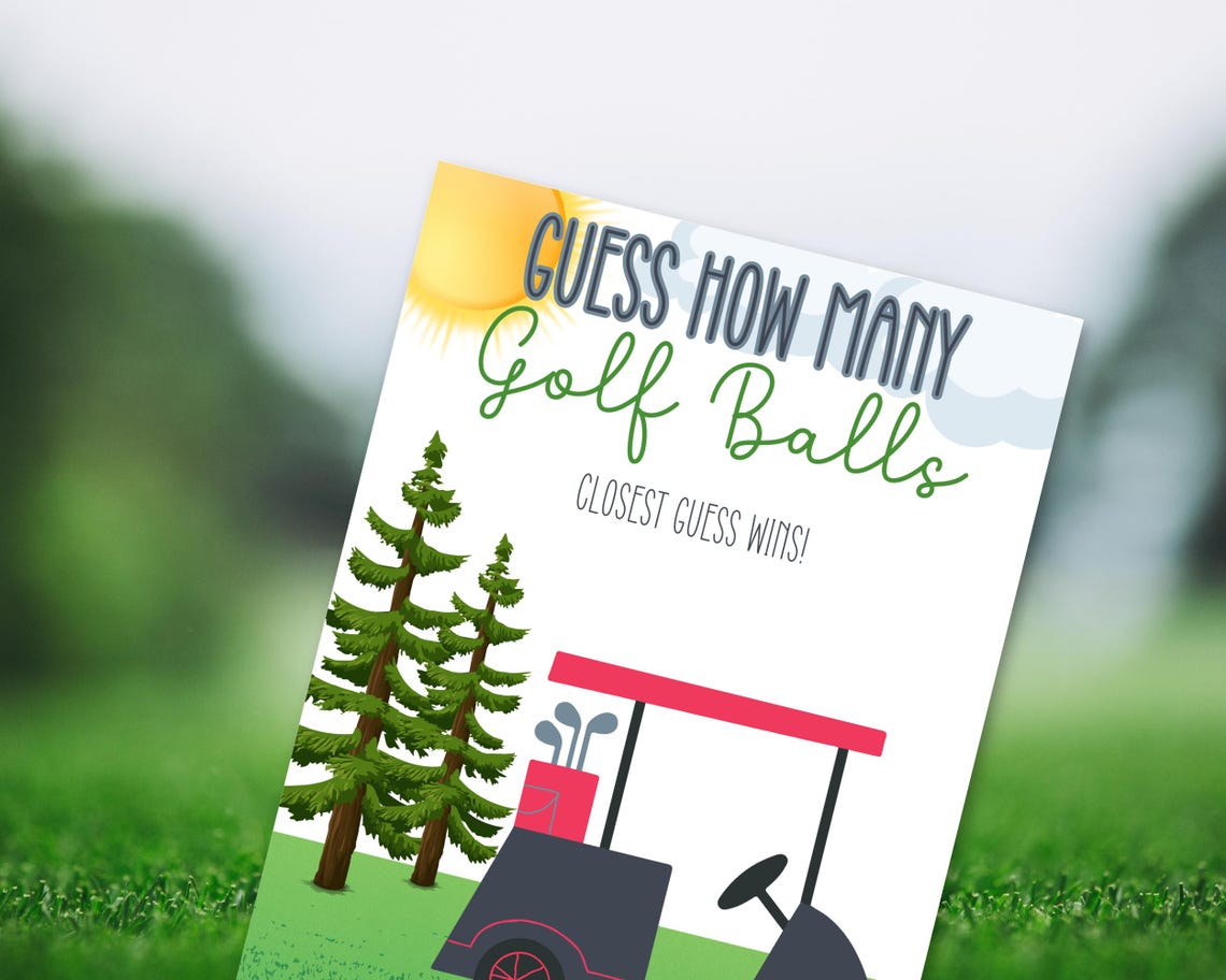 Guess How Many Golf Balls, Golf Party Games, Golf Party Ideas, Golf ...