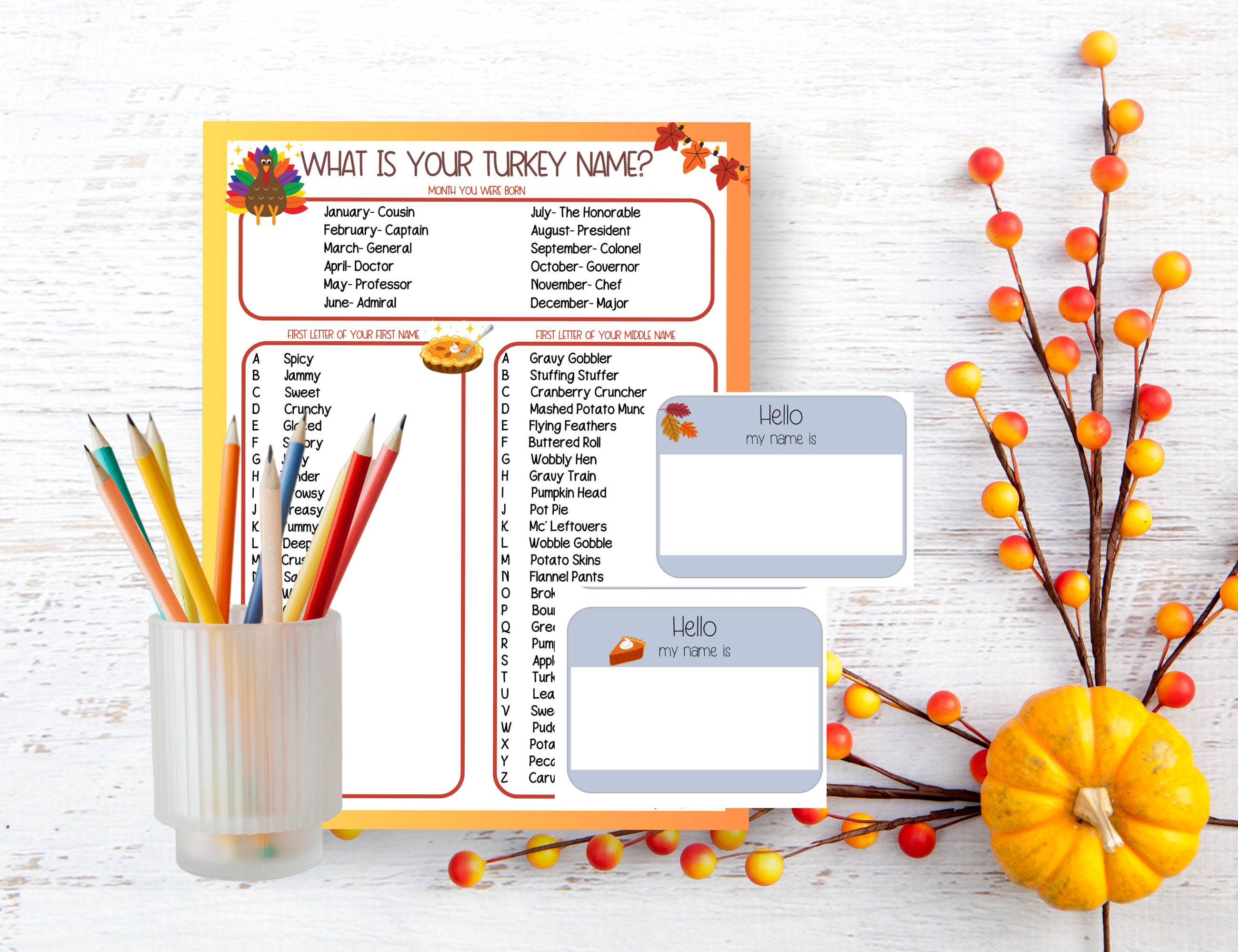 Thanksgiving Turkey Name Generator, What is Your Turkey Name ...