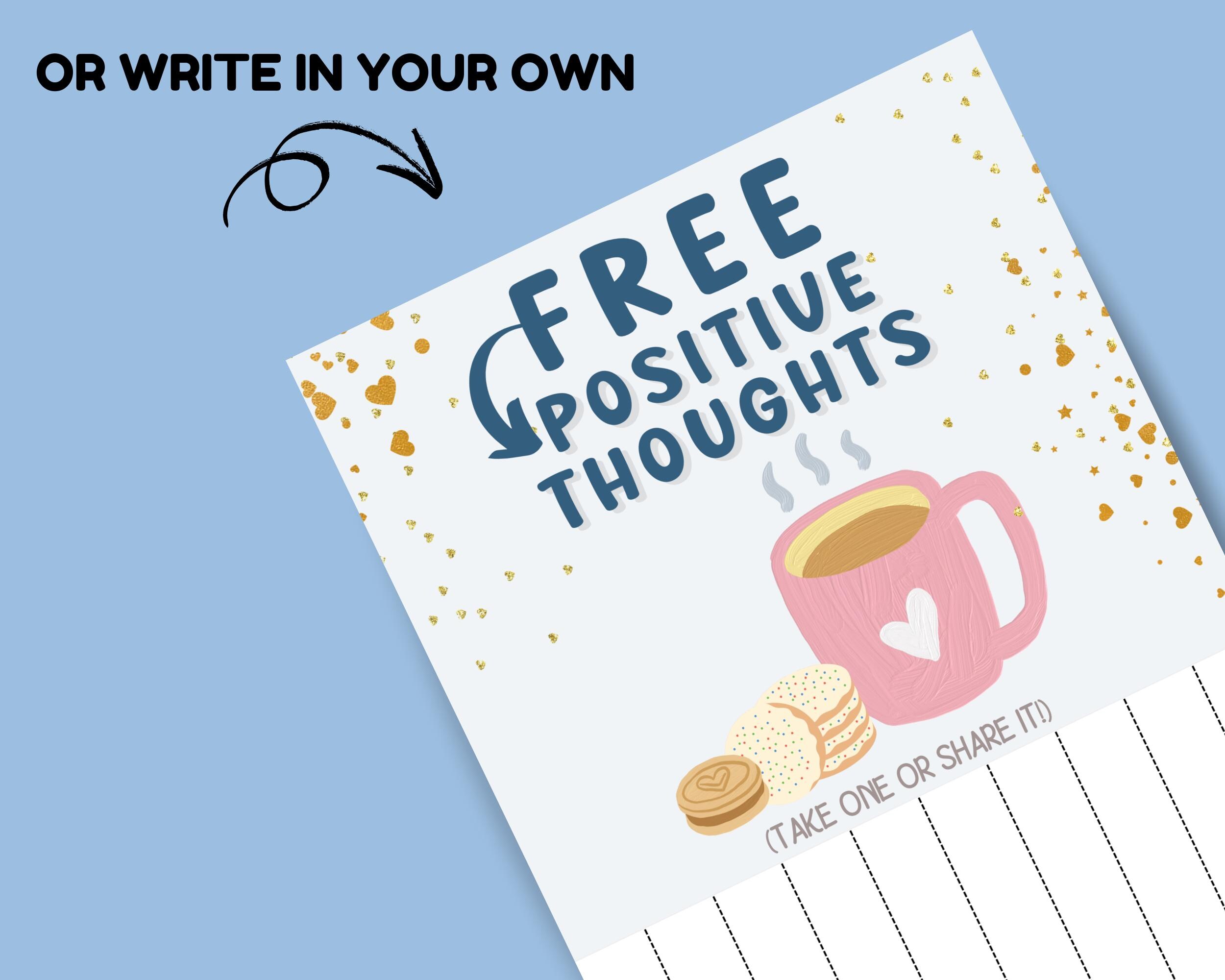 Positive Affirmations Tear off Flyers, Compliments Poster, Counseling ...