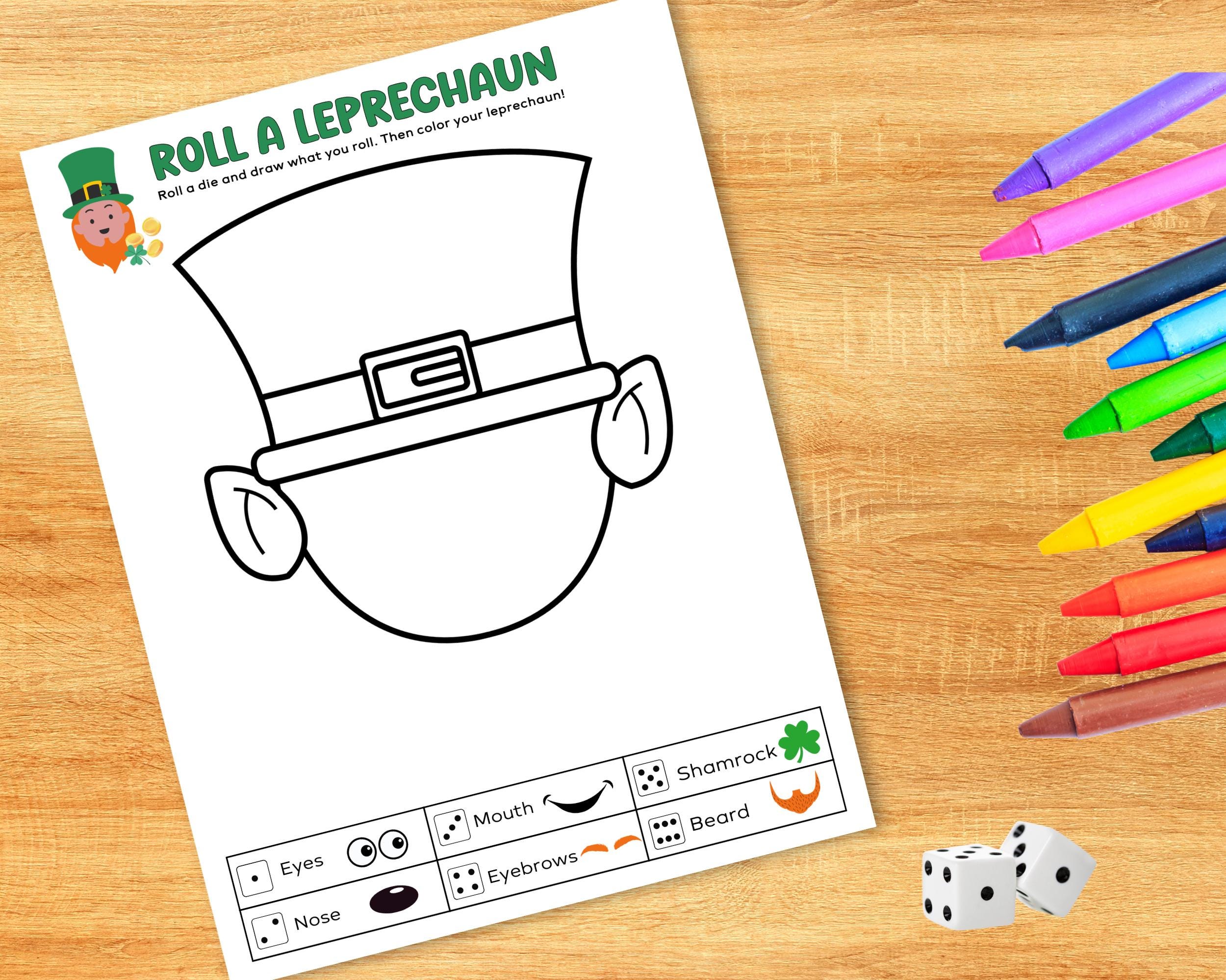 Roll A Leprechaun Dice Game, Leprechaun Dice Game, St. Patrick's Day ...