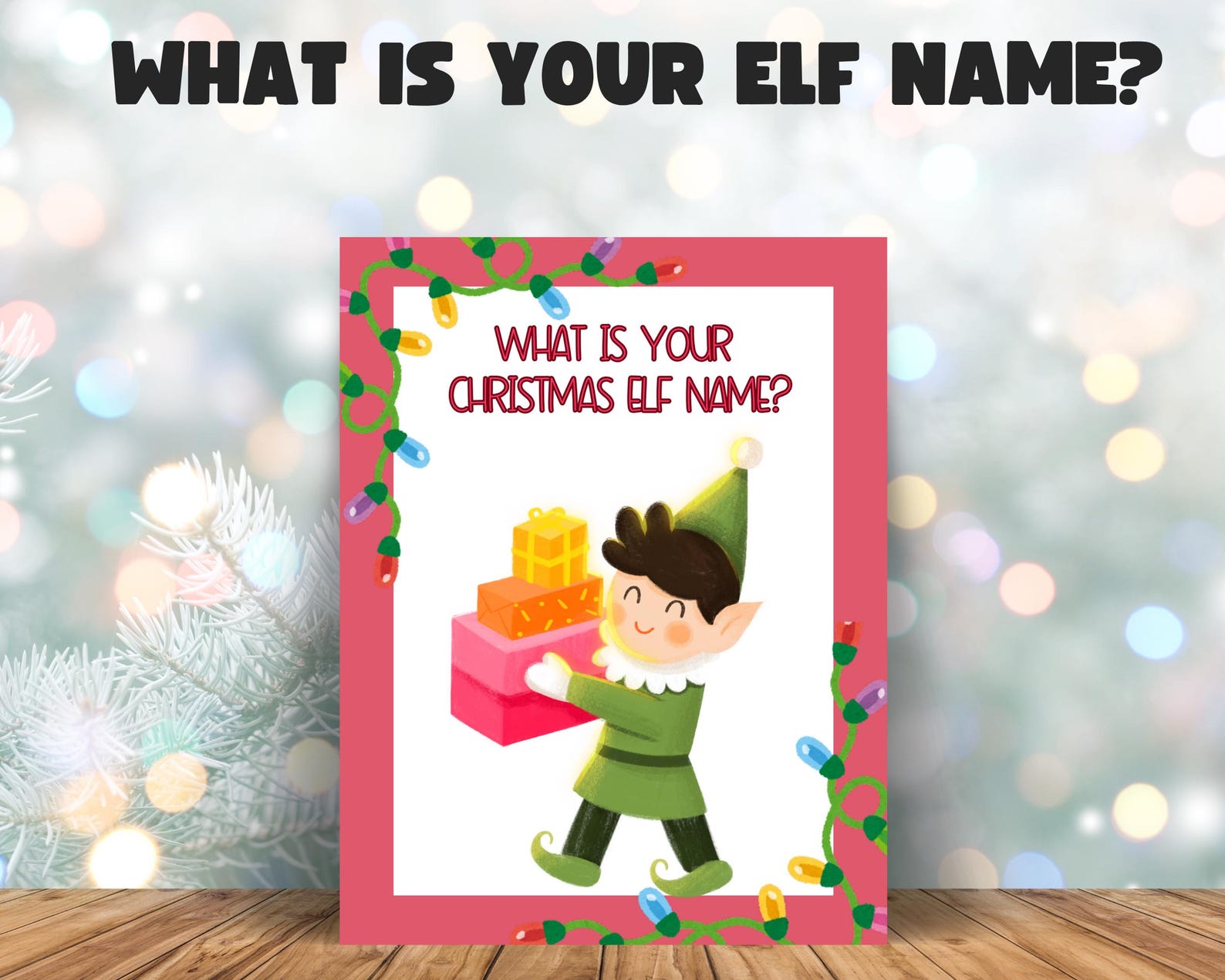 What is Your Elf Name, Printable Christmas Name Generator, Christmas ...