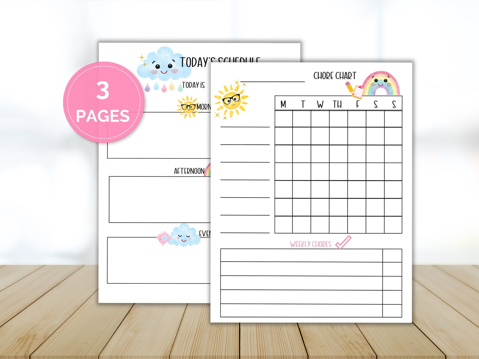 Kids Daily Task Charts,daily Habit Chart for Kids,printable Daily Chore ...