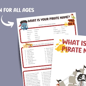 What is Your Pirate Name, Talk Like A Pirate Day, Pirate Birthday Decor ...