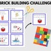Building Blocks Cards,kids Building Block Ideas,brick Building ...