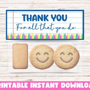 Teacher Treat Bag Topper, Teacher Appreciation Tag, Teacher Thank You ...