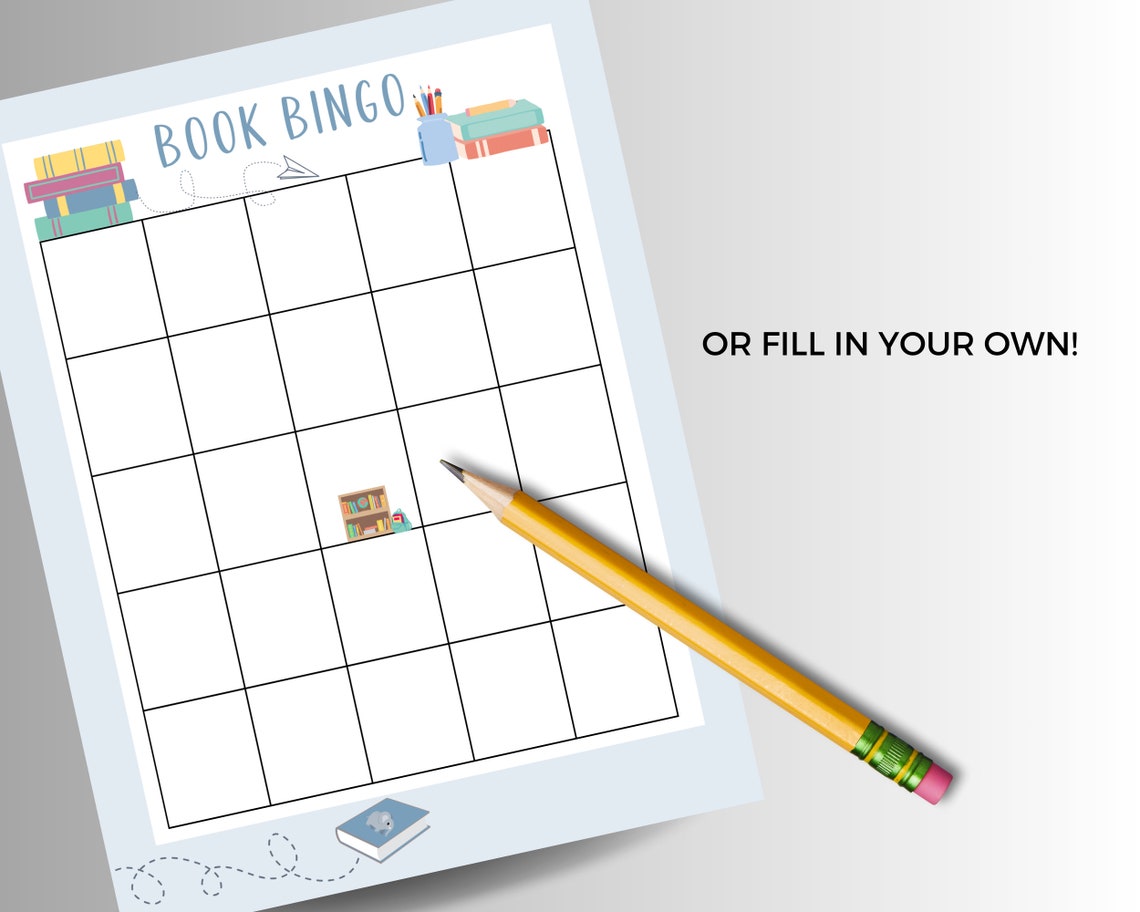 Book Bingo,reading Bingo, Reading Challenge,elementary School Reading ...