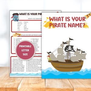 What is Your Pirate Name, Talk Like A Pirate Day, Pirate Birthday Decor ...