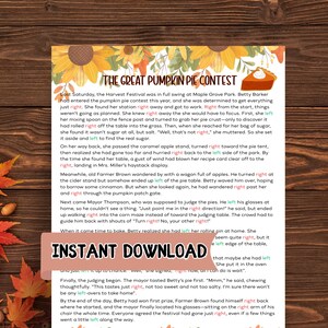 Fall Left Right Game, Autumn Left Right, Thanksgiving Party Game, Pass ...
