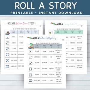 Roll A Story, Creative Writing Game for Kids, Writing Prompts,writing ...