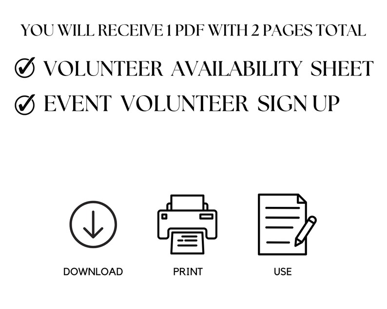 Volunteer Sign up Sheet, Classroom Volunteer Sign up Sheet, PTA Sign Up ...