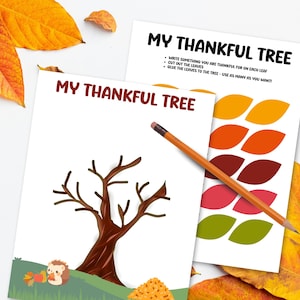 Thankful Tree Craft, Classroom Thankfulness Activity, Kid's DIY Fall ...
