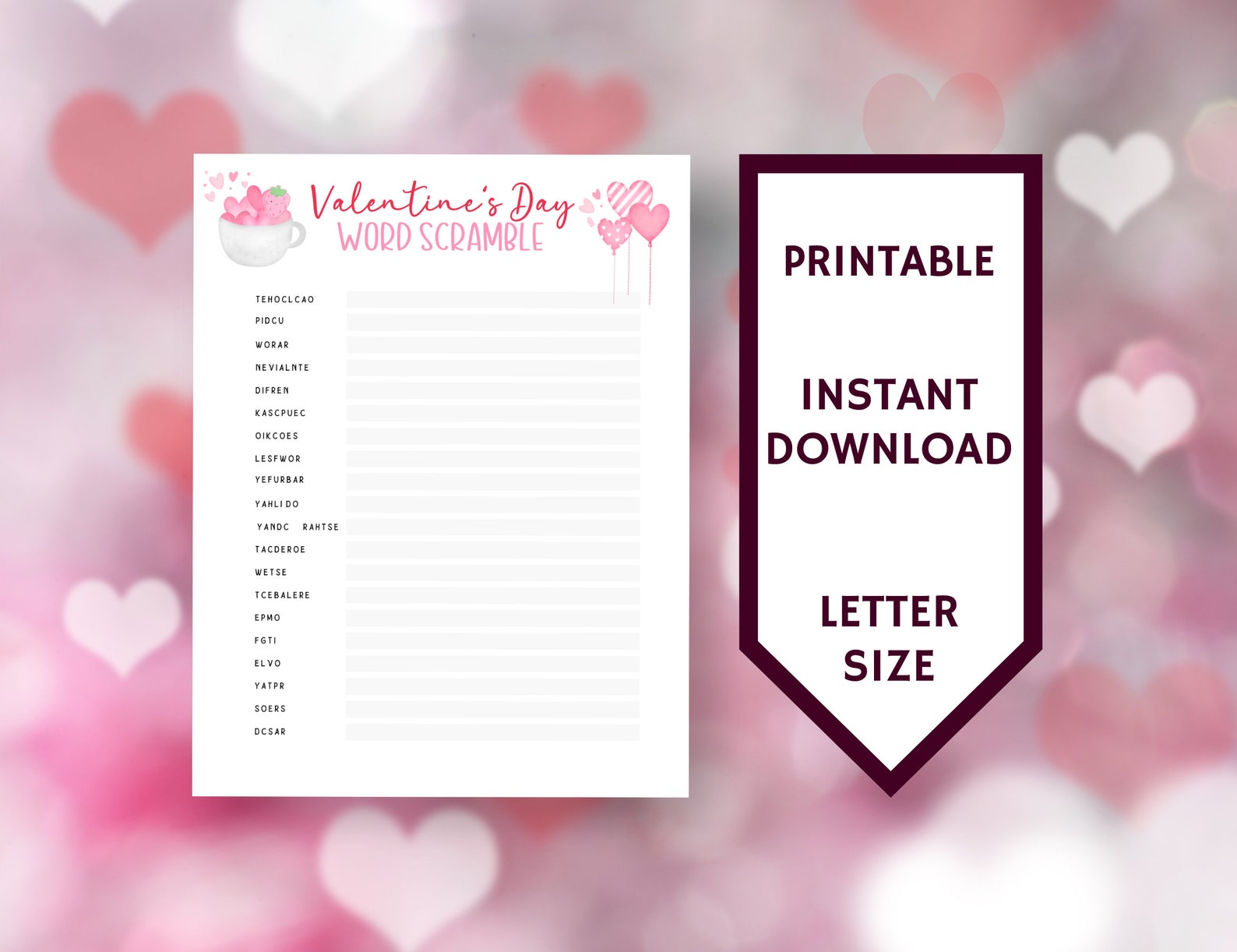 Valentine's Day Games, Roll A Love Bug, Valentine's Day Games for Small ...