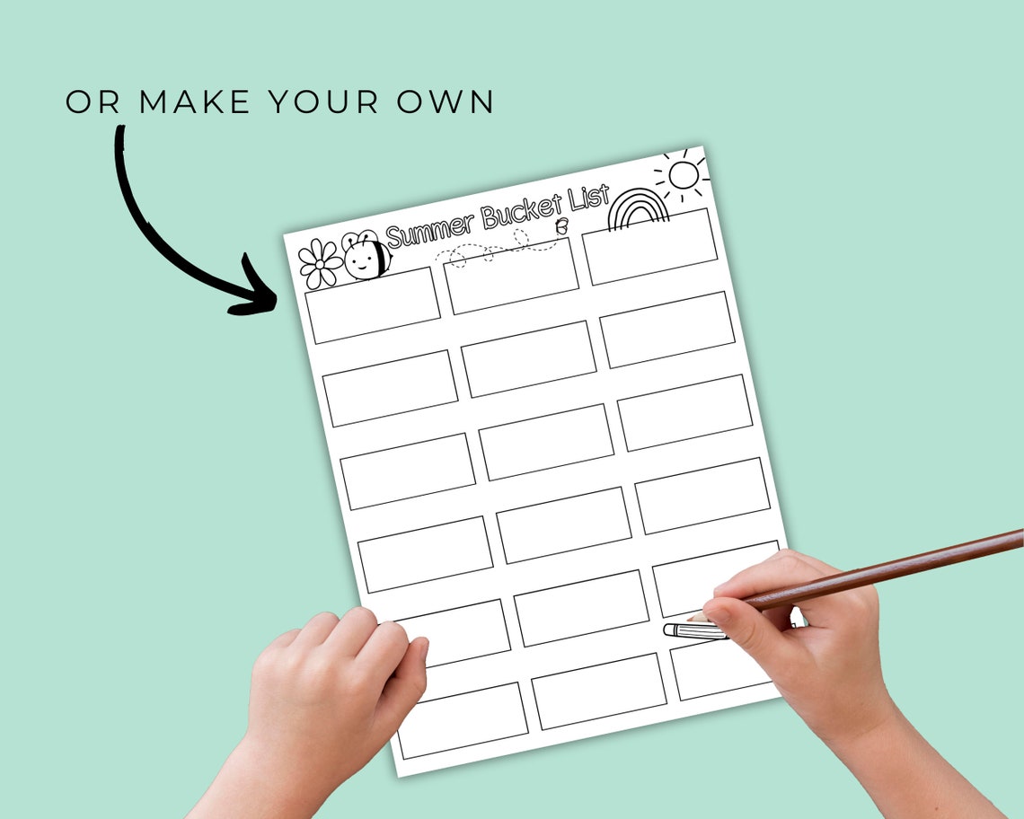 Family Summer Bucket List, Summer Vacation Activity, Kid's Summer ...