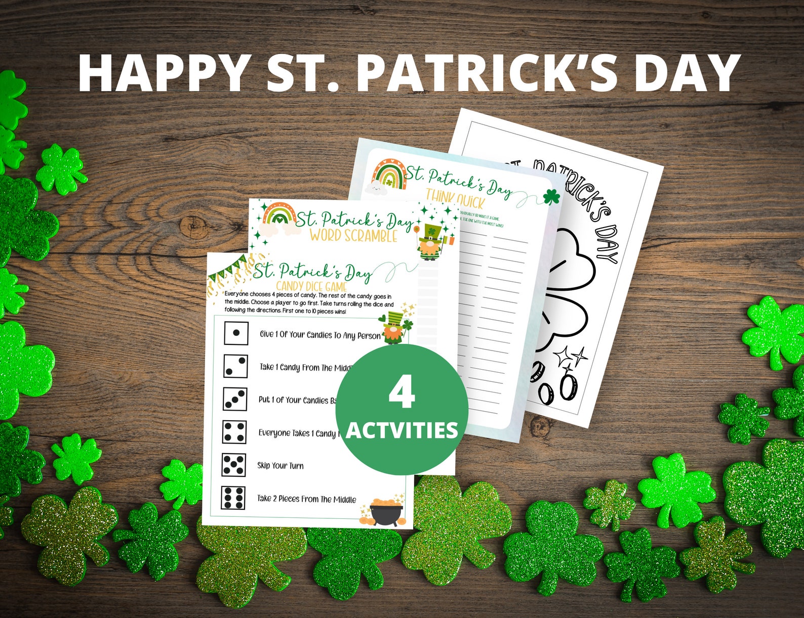 St Patrick's Day Printable Activities, St. Patrick's Day Word Scramble ...