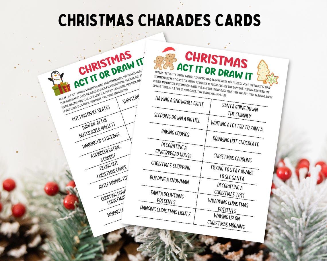 Downloadable Christmas Party Games, Christmas Scavenger Hunt, Find the ...