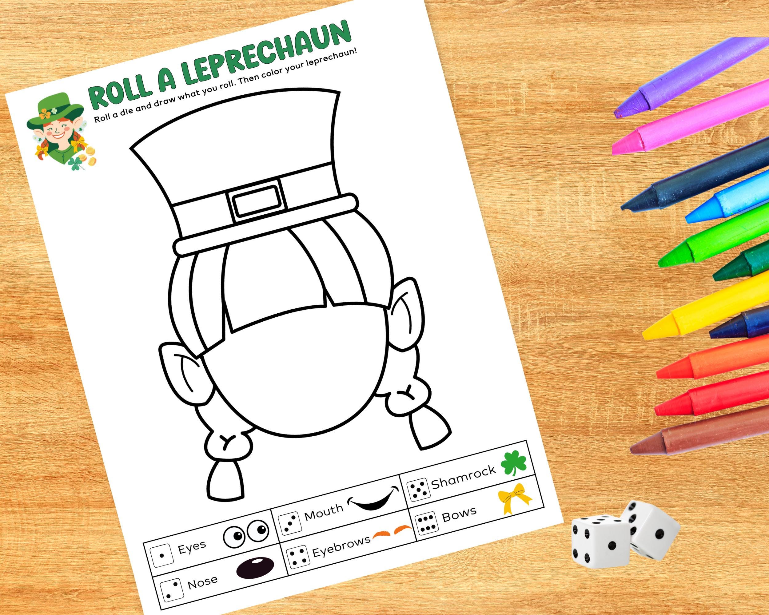 Roll A Leprechaun Dice Game, Leprechaun Dice Game, St. Patrick's Day ...