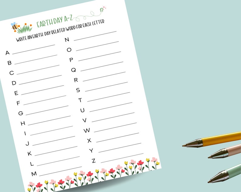 Earth Day Activities Kids, Earth Day Printable Worksheet, Earth Day ...