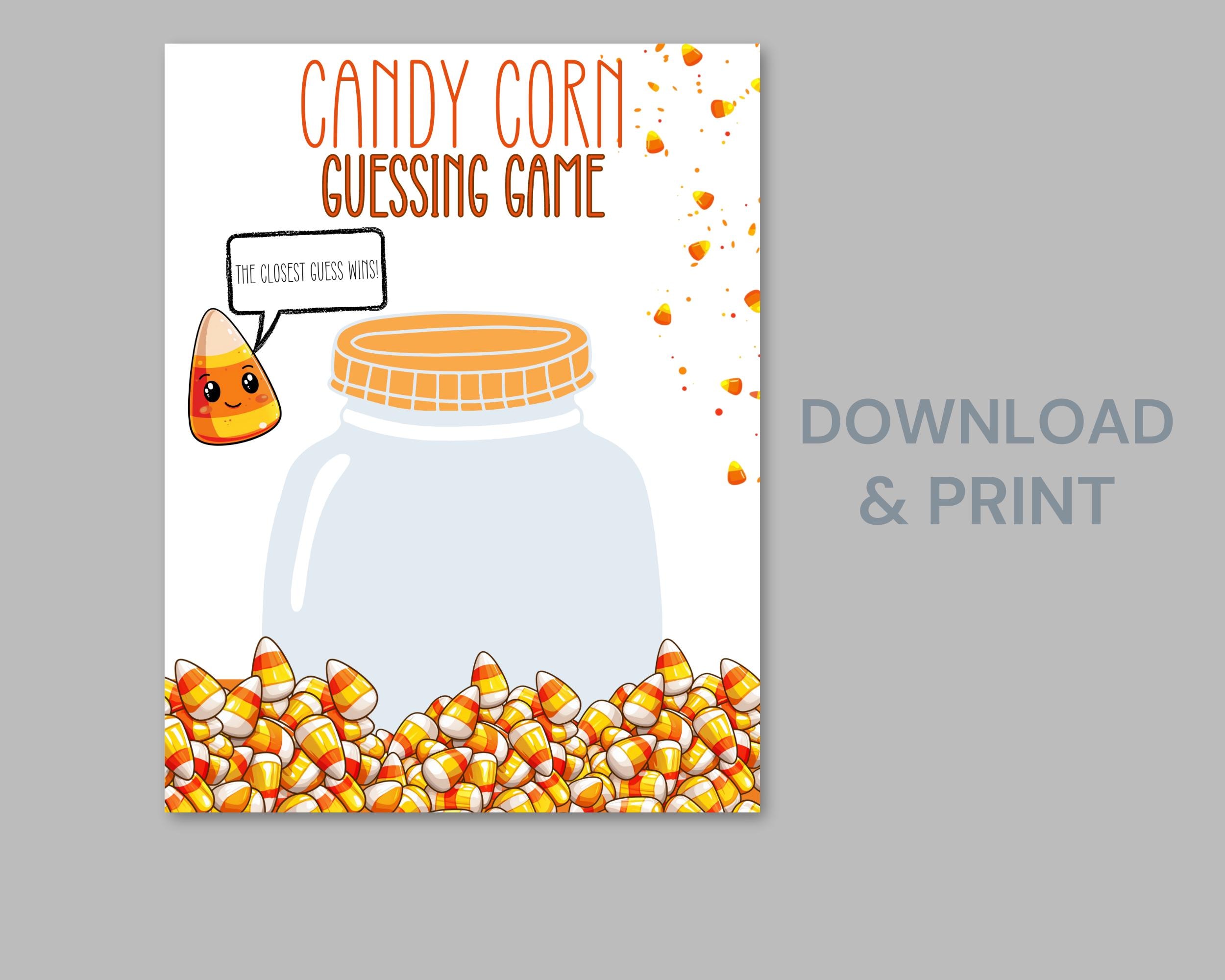 Candy Corn Guessing Game, Guess How Many, Halloween October Birthday ...