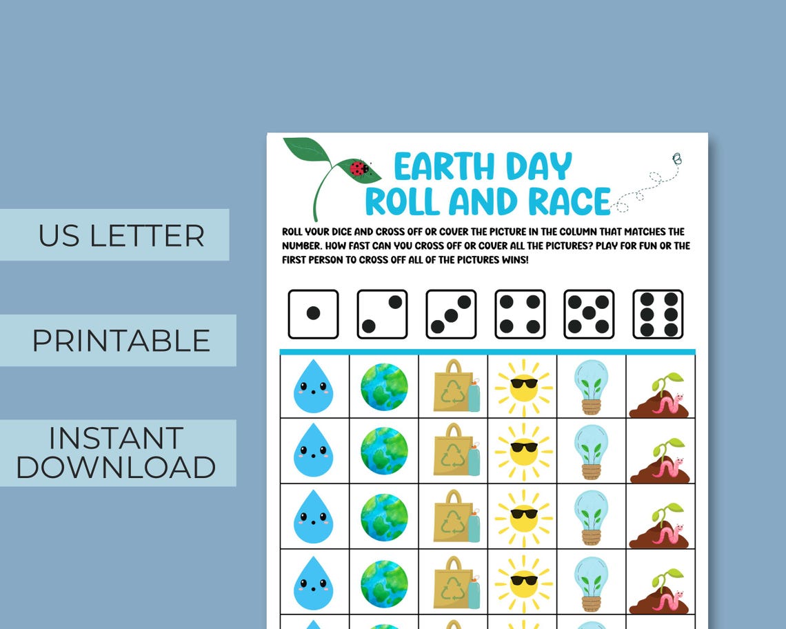 Earth Day Game, Earth Day Preschool, Earth Day Printable, Printable ...
