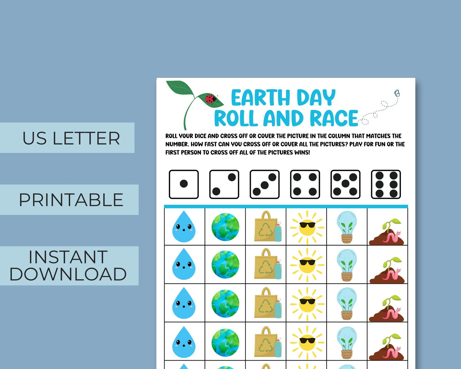 Earth Day Game, Earth Day Preschool, Earth Day Printable, Printable ...