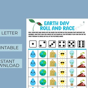 Earth Day Game, Earth Day Preschool, Earth Day Printable, Printable ...