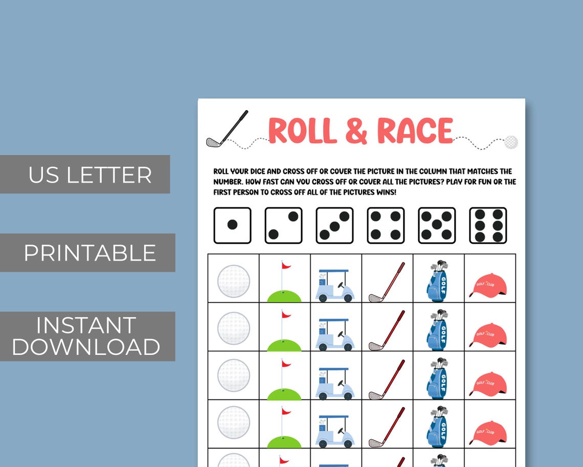 Golf Dice Games, Golf Party Games, Kids Golf Party, Golf Games With ...