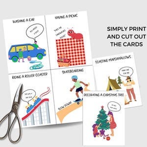 Charades for Kids, Action Charade Games, Movement Game, Boredom Buster ...