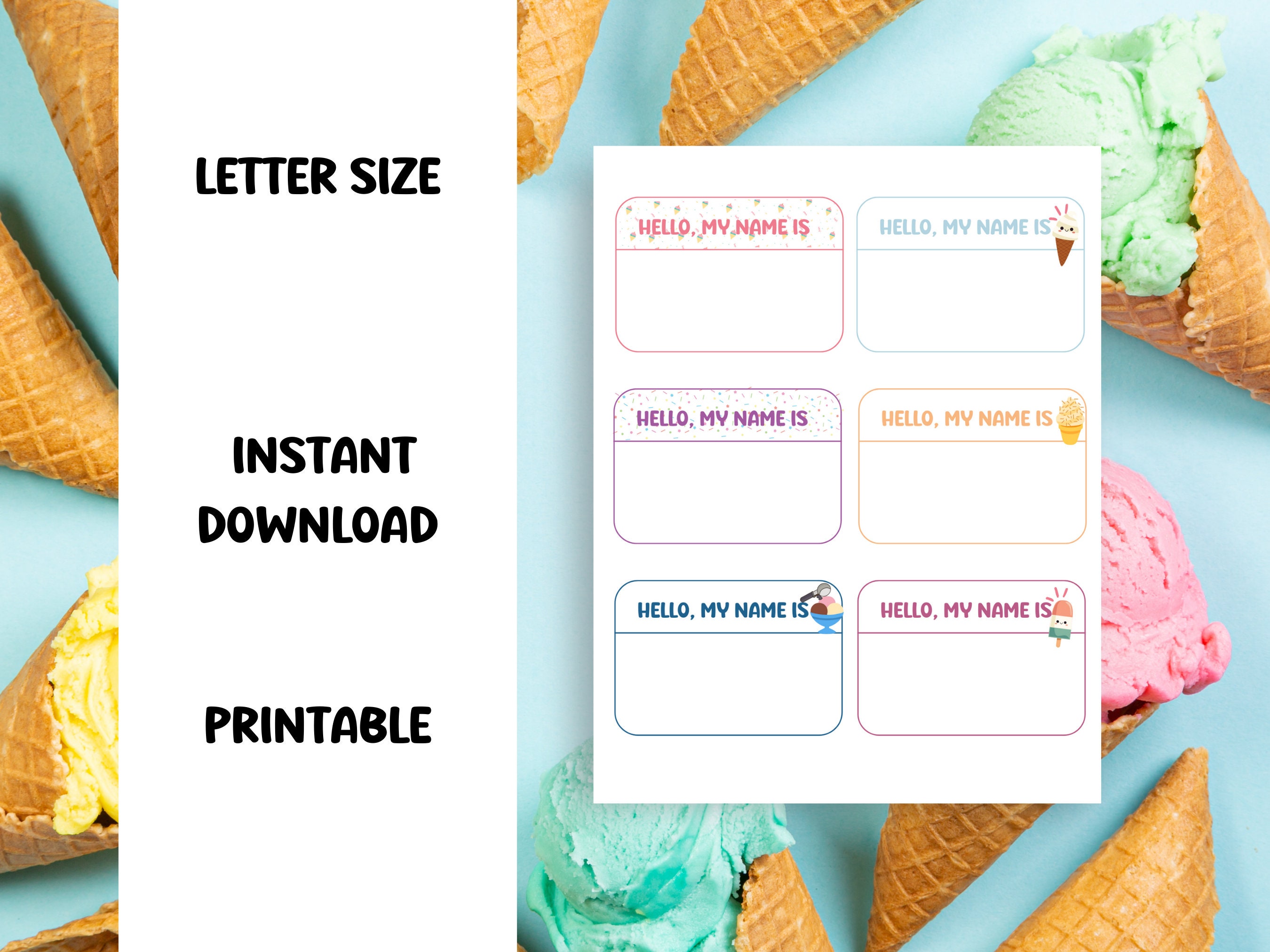 Ice Cream Name Game, What is Your Ice Cream Name, Birthday Party Game ...