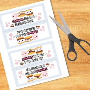 S'more Treat Bag Printable, Camping Treat Bag Topper, S'more Treat Bag ...