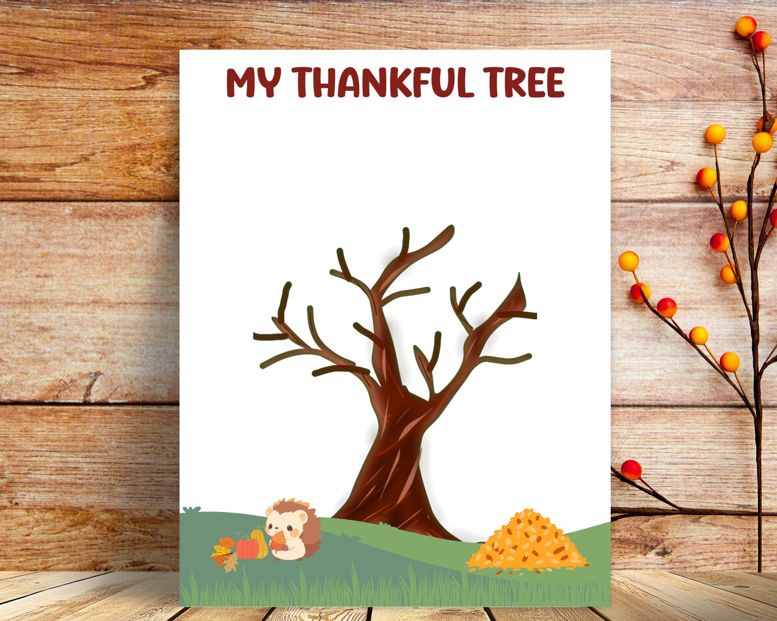 Thankful Tree Craft, Classroom Thankfulness Activity, Kid's DIY Fall ...