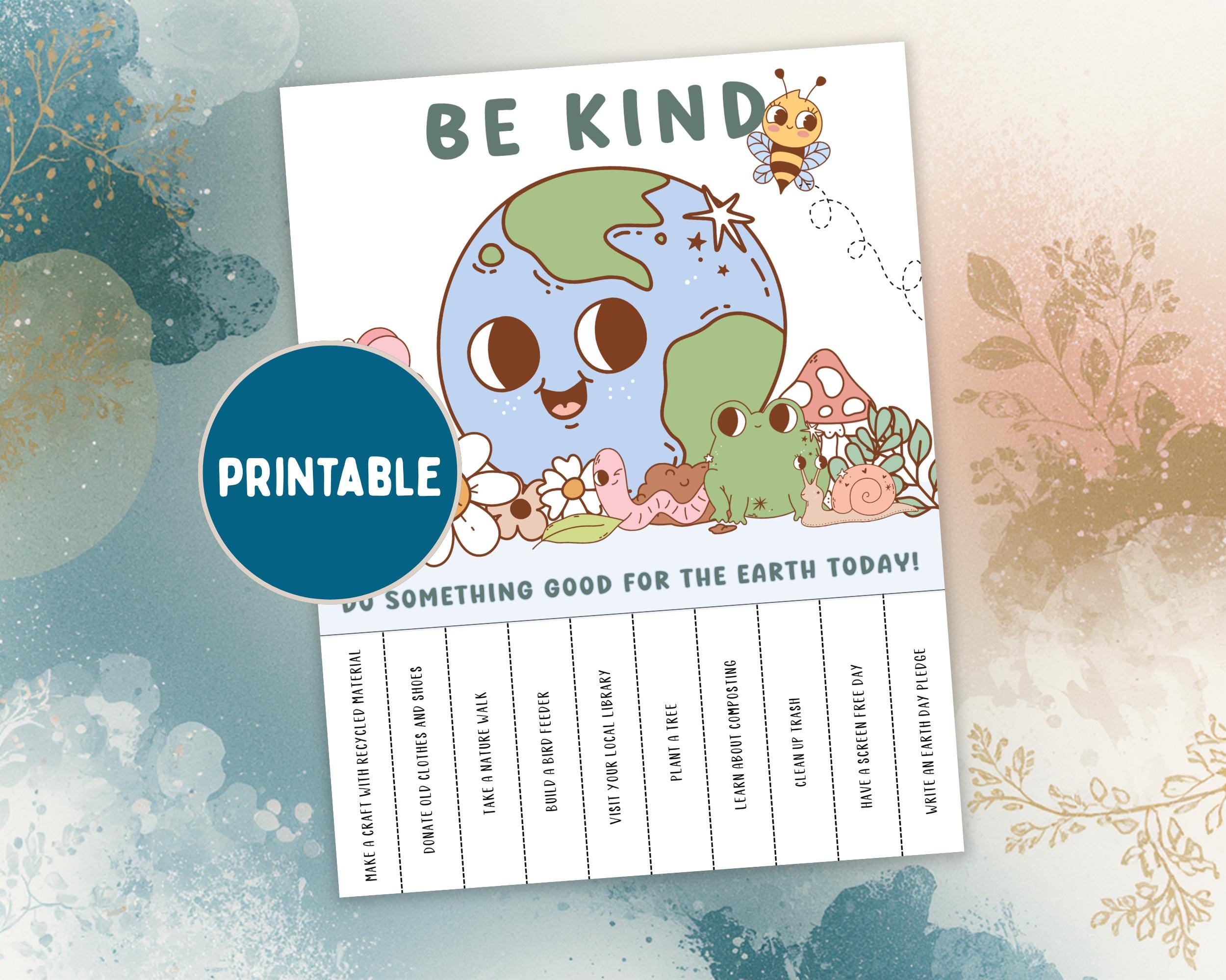 Printable Earth Day Activity, Classroom Science Poster, Tear off Flyer ...