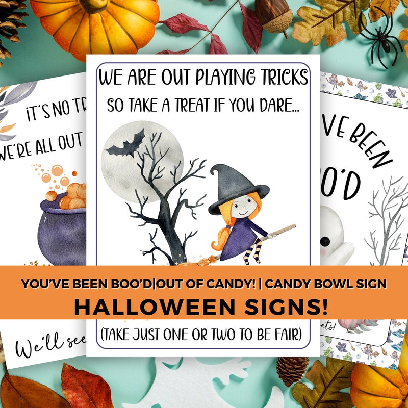 Halloween Candy Sign - Etsy