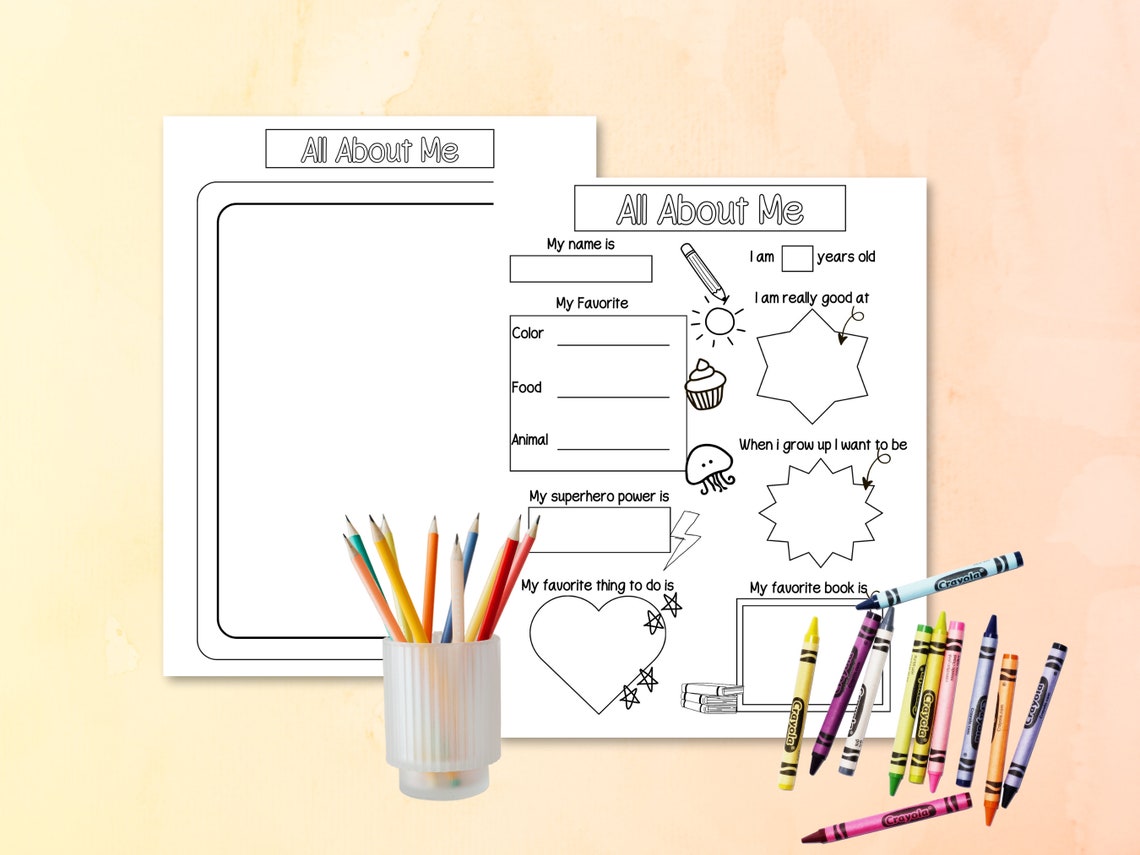 First Day of Kindergarten Handprint, Back to School Activity, All About ...