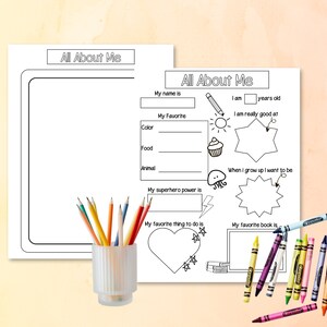 Kindergarten Handprint,first Day of School,printable All About Me,my ...